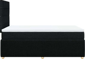 Box spring postel s matrací černá 120x200 cm textil 3292025