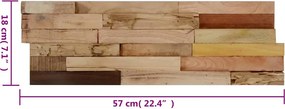 Nástěnné obkladové panely 10 ks 1,03 m² recyklovaný teak 326170
