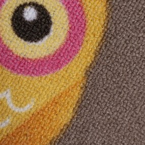 AladinWorld Expres, Dětský kusový koberec Little Owls, 100x200, hnědá, dětský pokoj