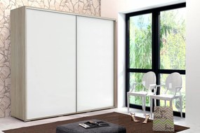 Skapski šatní skříň A15 175/215/62 s posuvnými dveřmi bez zrcadla sonoma/bílá dvoubarevná