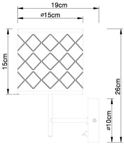 Globo 15229W - Nástěnné svítidlo CLARKE 1xE14/40W/230V
