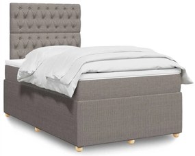 Box spring postel s matrací taupe 120x200 cm textil 3294334