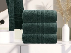 Ručník Comfort 50 x 100 cm tmavě zelený, 100% bavlna