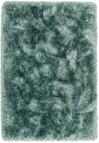 Kusový koberec jednobarevný Shaggy Plush Ocean modrý / zelený Rozměr: 140x200 cm