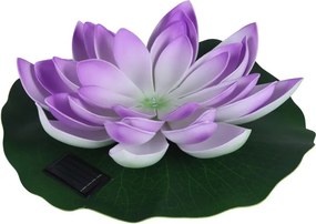 LED Lotus – fialový 28 cm