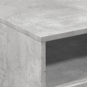 Konferenční stolek s LED osvětlením betonově šedý 50x49x40 cm - Default Title