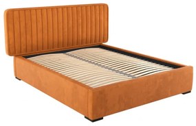 Čalouněná postel 140x200 cm Aria (oranžová). 1041779