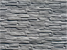 Fototapeta Šedá kamenná stěna - Grey stone wall