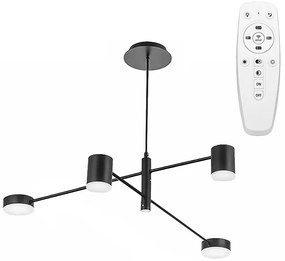 Toolight - LED stropní svítidlo APP596-4C, černá, OSW-08564