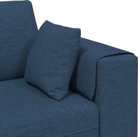 Pohovka 3 ks Modrá textil 3335169