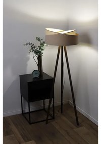 Stojací lampa GALAXY 1xE27/60W/230V béžová/hnědá