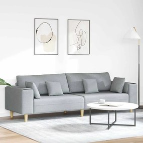 Pohovka Světle šedá 250 x 77 x 76 cm textil 3335143