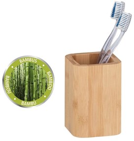 BAMBUSA Kelímek na zubní kartáček, bambus O 7,1 cm, Wenko