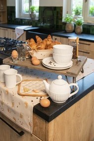 Béžová bavlněná utěrka Your Favorite Breakfast - 50*70 cm