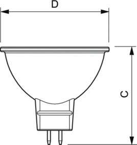 LED žárovka GU5,3 MR16 Philips 4,4 (35W) neutrální bílá (4000K), reflektor 12V 36°