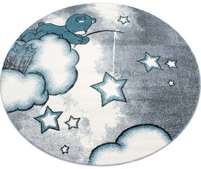 Ayyildiz koberce Dětský kusový koberec Kids 580 blue kruh ROZMĚR: 120x120 (průměr) kruh