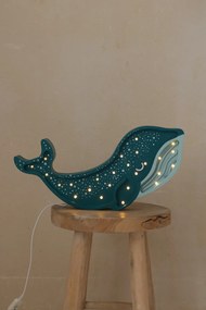 Little Lights Lampa Whale Galaxy Teal