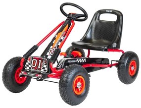 Dětská šlapací motokára Go-kart Baby Mix Razor červená