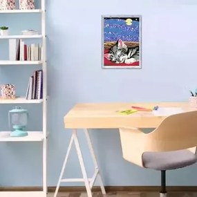 Ravensburger 120232629 CreArt Zasněná kočička (se třpytkami) / věk od: