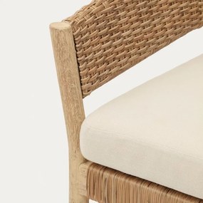 OnaDnes -20% Zahradní židle Kave Home Pola s ratanovým výpletem