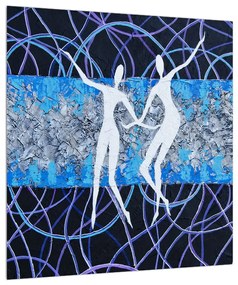 Moderní obraz tanečníků (40x40 cm)