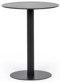 Kovový bistro stůl RONDA, průměr 60 cm, pro venkovní použití, grafit