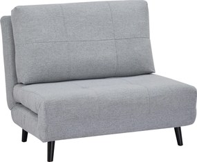 XXXLutz ROZKLÁDACÍ KŘESLO NA SPANÍ, textil, světle šedá Ti'me - Rozkládací sedačky - 002781006801