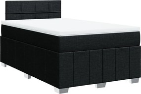 Box spring postel s matrací černá 120x200 cm textil 3287037