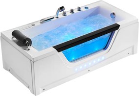 BPS-koupelny Hydromasážní vířivá vana Gomera 983C 162x75 s ohřevem vody