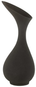 OnaDnes -20% Černá hliníková váza J-Line Rutie 45 cm