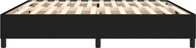 Rám postele s boxspringem černý 200 x 200 cm textil 3120888