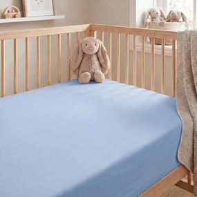 Kvalitex Jersey prostěradlo dětské světle modré 70x140cm