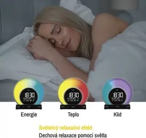 TFA 60.2026.01 - SOLUNA Digitální budík s barevným podsvícením  teplot