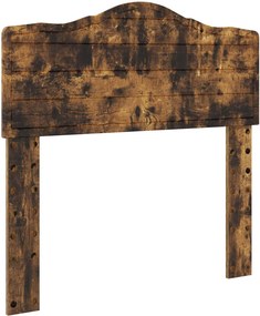 Rám postele s čelo Kouřový dub 90 x 200 cm Inženýrské dřevo 3413044
