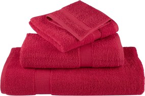 Prémiové osušky SOLUND 10 ks červené 100x150 cm 600 g/m² 137409