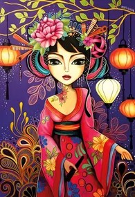 MAGNOLIA Puzzle Geisha / 1000 dílků / 48 x 68 cm