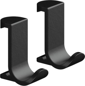 Hansgrohe WallStoris, háčky na ručník, široké, černá matná, HAN-27914670