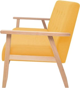 Trojmístná sedačka, textil, žlutá 244659