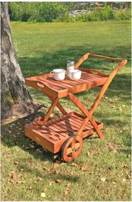 Zahradní servírovací stolek z eukalyptového dřeva 54x88 cm Toledo – Garden Pleasure