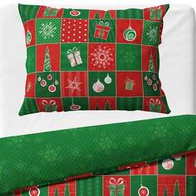 Bavlněné povlečení Vánoční Patchwork