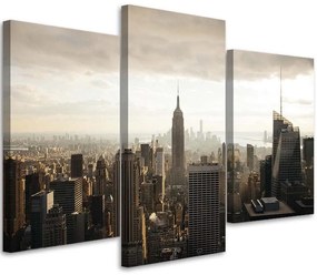 Gario Obraz na plátně Panorama New Yorku - 3 dílný Rozměry: 60 x 40 cm