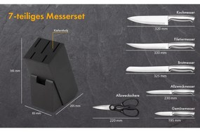 Classbach 7dílná sada nožů MBS 4018, černá