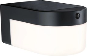 P 95747 Hybrid LED venkovní nástěnné svítidlo Calyne domovní 230V + solární IP44 hranaté 145x229mm 3000K 2,3W 230V černá - PAULMANN