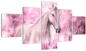 Obraz - Malovaný kůň (125x70 cm)