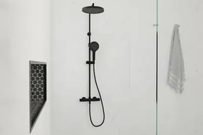 kielle Oudee - Sprchový set s termostatem | 26 cm | 3 proudy | matná č
