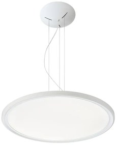 RENDL R10581 MONETA LED závěsné svítidlo, kruhová technická bílá
