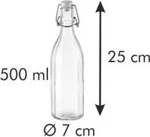 TESCOMA Láhev s klipem hranatá DELLA CASA 500 ml
