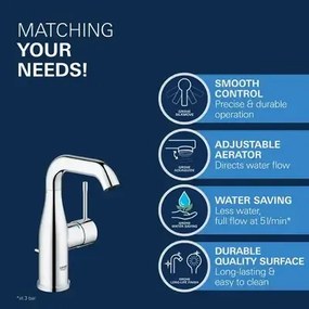 Grohe Essence - Umyvadlová baterie chrom