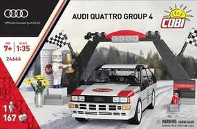 COBI 24666 Audi Quattro Group 4 / Stavebnice / 1:35 / 167 dílů / od 7