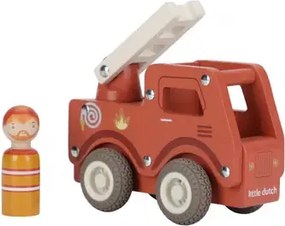 Little Dutch Hasičské auto dřevěné / od 18 měsíců